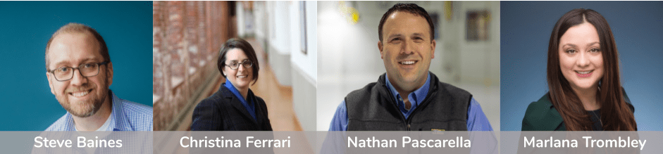 Steve Baines, Christina Ferrari, Nathan Pascarella, and Marlana ...